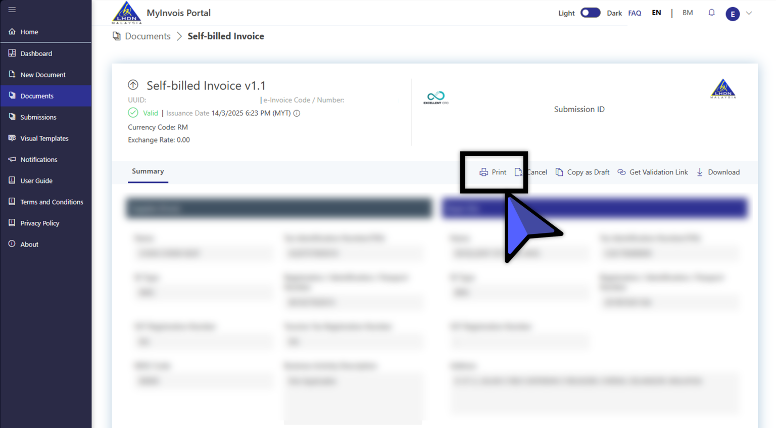 E-Invoice #10 Self-Billed E-Invoice for Payments to Agents, Dealers ...